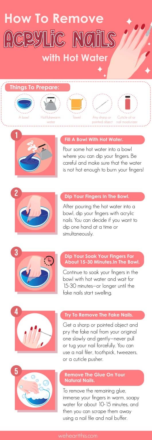 How to Remove Acrylic Nails with Hot Water: Step-by-Step Guide