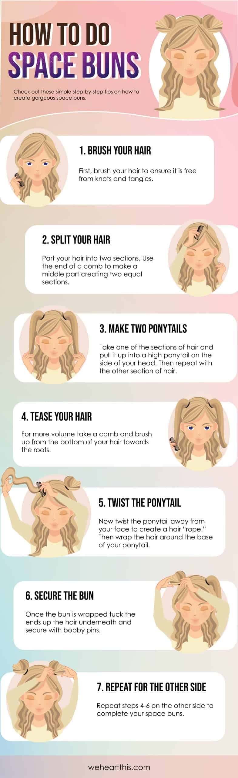 How To Do Space Buns + Must-Try Space Bun Hairstyles