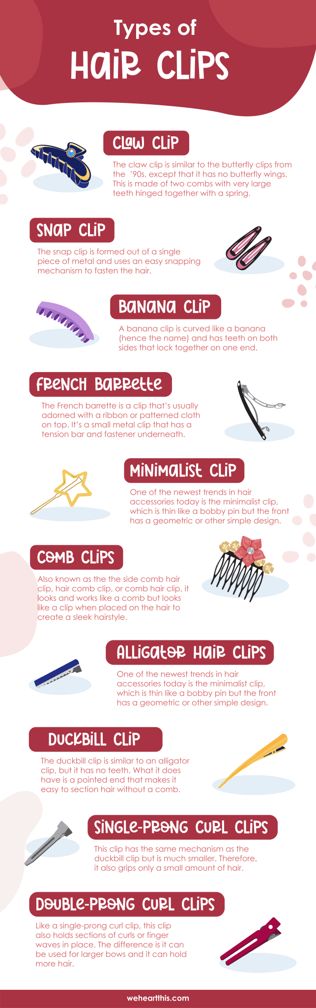 15 Types of Hair Clips and Pins + How to Style Them