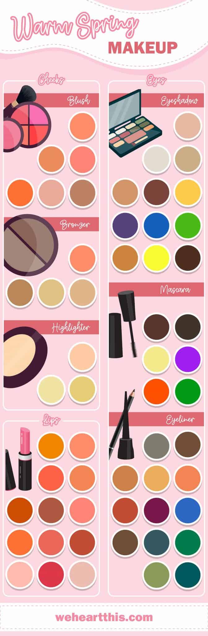 Warm (True) Spring Color Palette: Makeup, Hair, and Fashion Guide