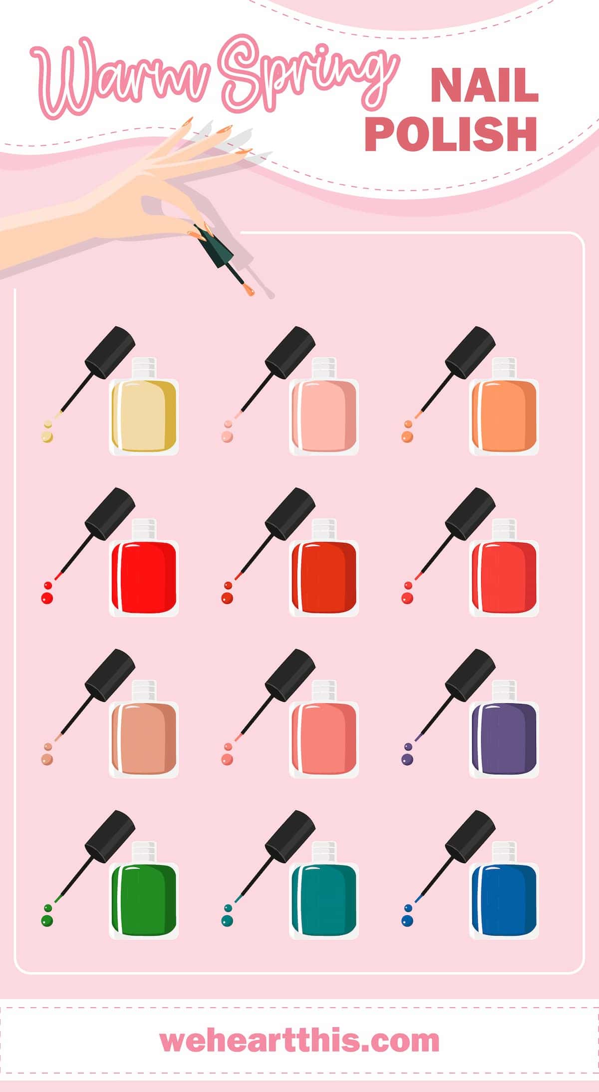 Warm (True) Spring Color Palette: Makeup, Hair, and Fashion Guide