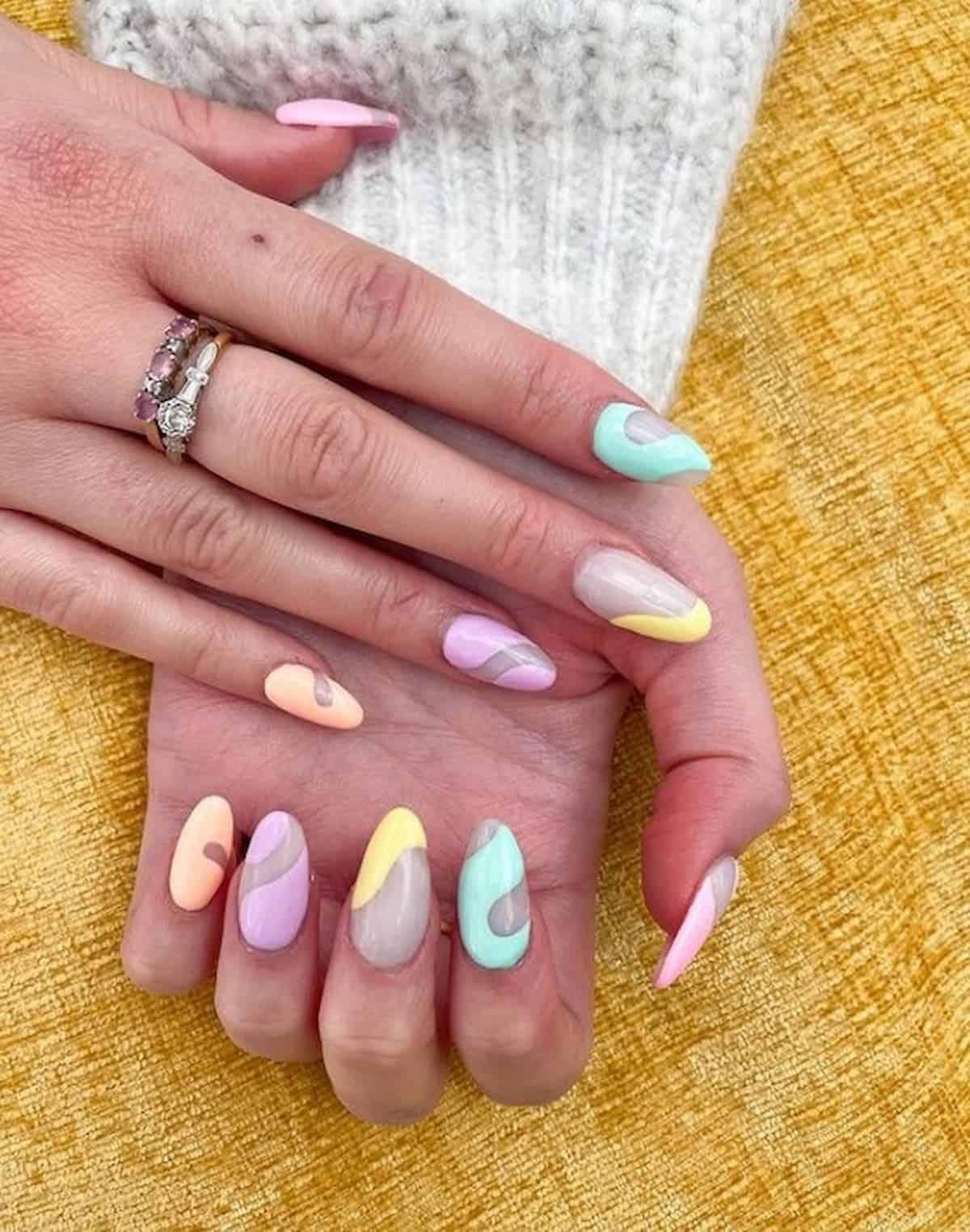 45 Vibrant Spring Acrylic Nails To Elevate Your Spring Style!