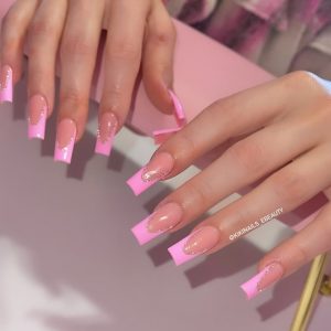 50+ Pink French Tip Nails To Elevate Your Nail Game