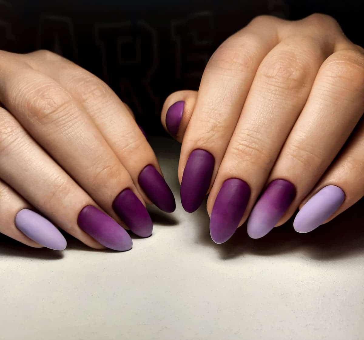32 Stunning Purple Ombré Nail Design Ideas