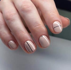 40+ Nail Designs With Lines for Creative Minimalists