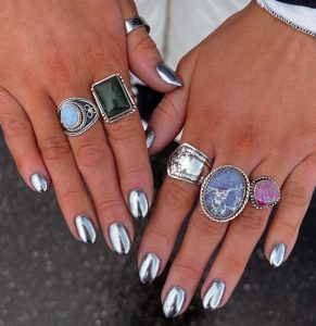 27 Gorgeous Silver Nail Designs for a Sleek, Sophisticated Style