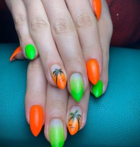 51 Palm Tree Nail Designs for the Adventurous Nail Enthusiast
