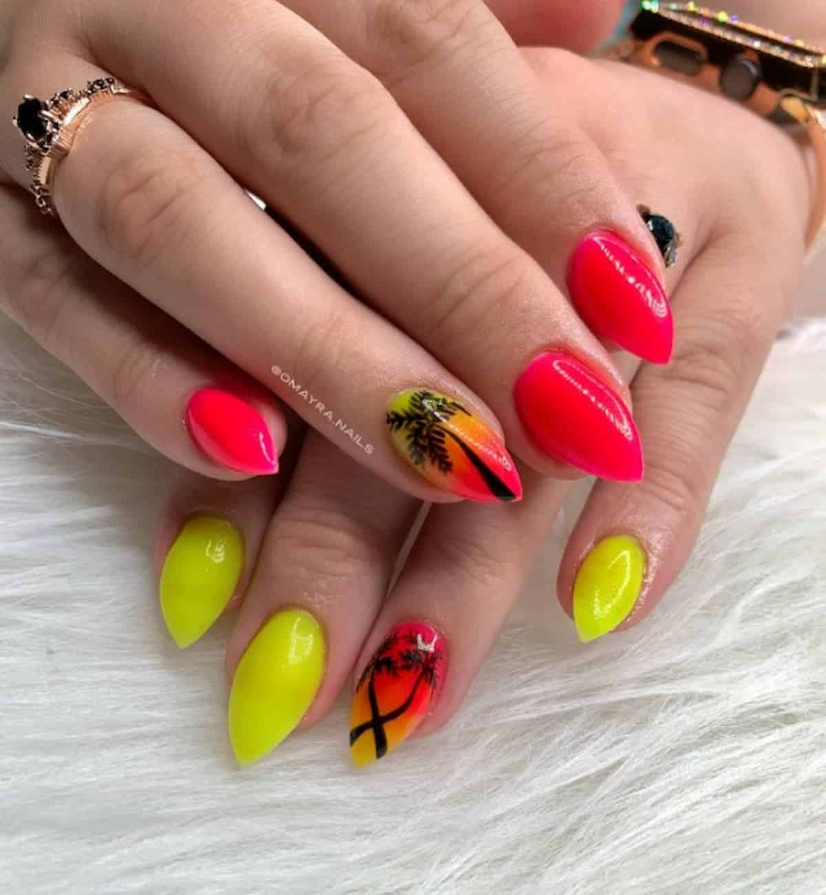 51 Palm Tree Nail Designs for the Adventurous Nail Enthusiast