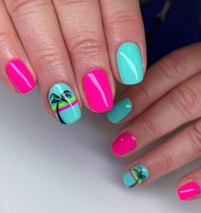 51 Palm Tree Nail Designs for the Adventurous Nail Enthusiast