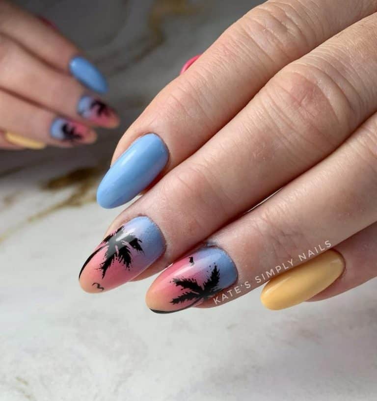 51 Palm Tree Nail Designs for the Adventurous Nail Enthusiast