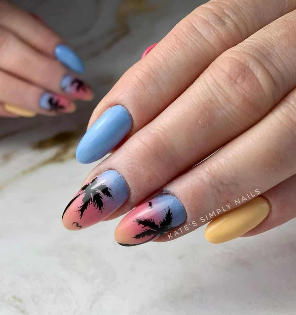 51 Palm Tree Nail Designs for the Adventurous Nail Enthusiast