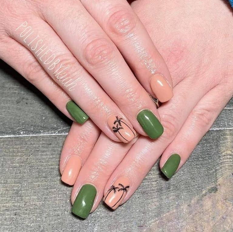 51 Palm Tree Nail Designs for the Adventurous Nail Enthusiast