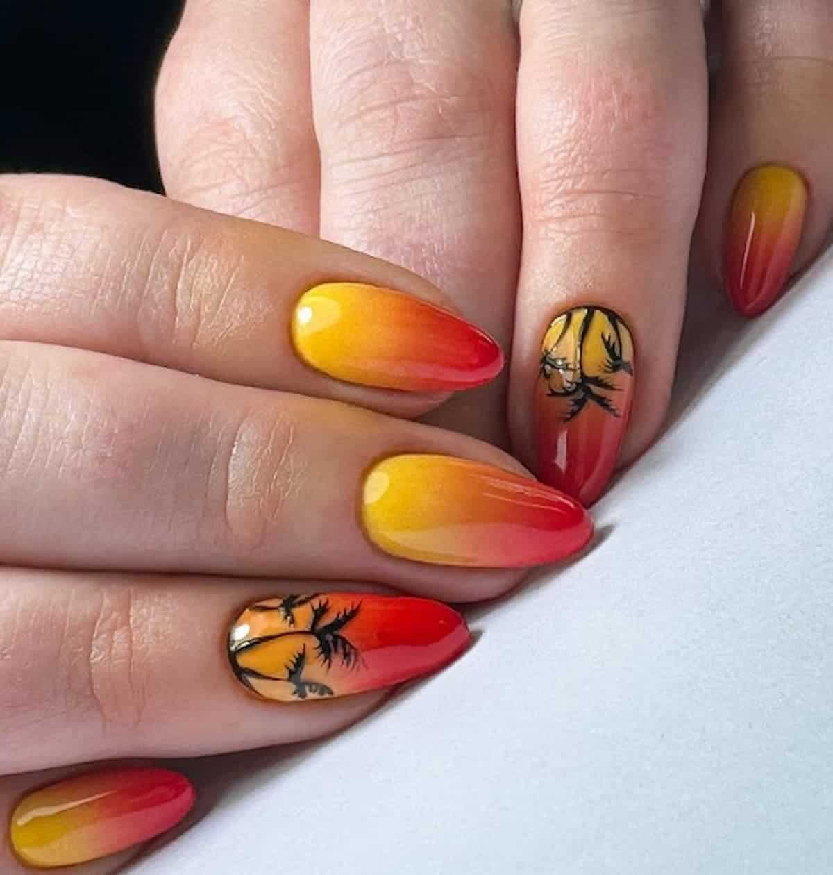 51 Palm Tree Nail Designs for the Adventurous Nail Enthusiast