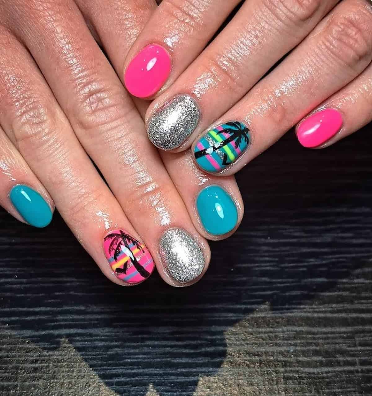 51 Palm Tree Nail Designs for the Adventurous Nail Enthusiast