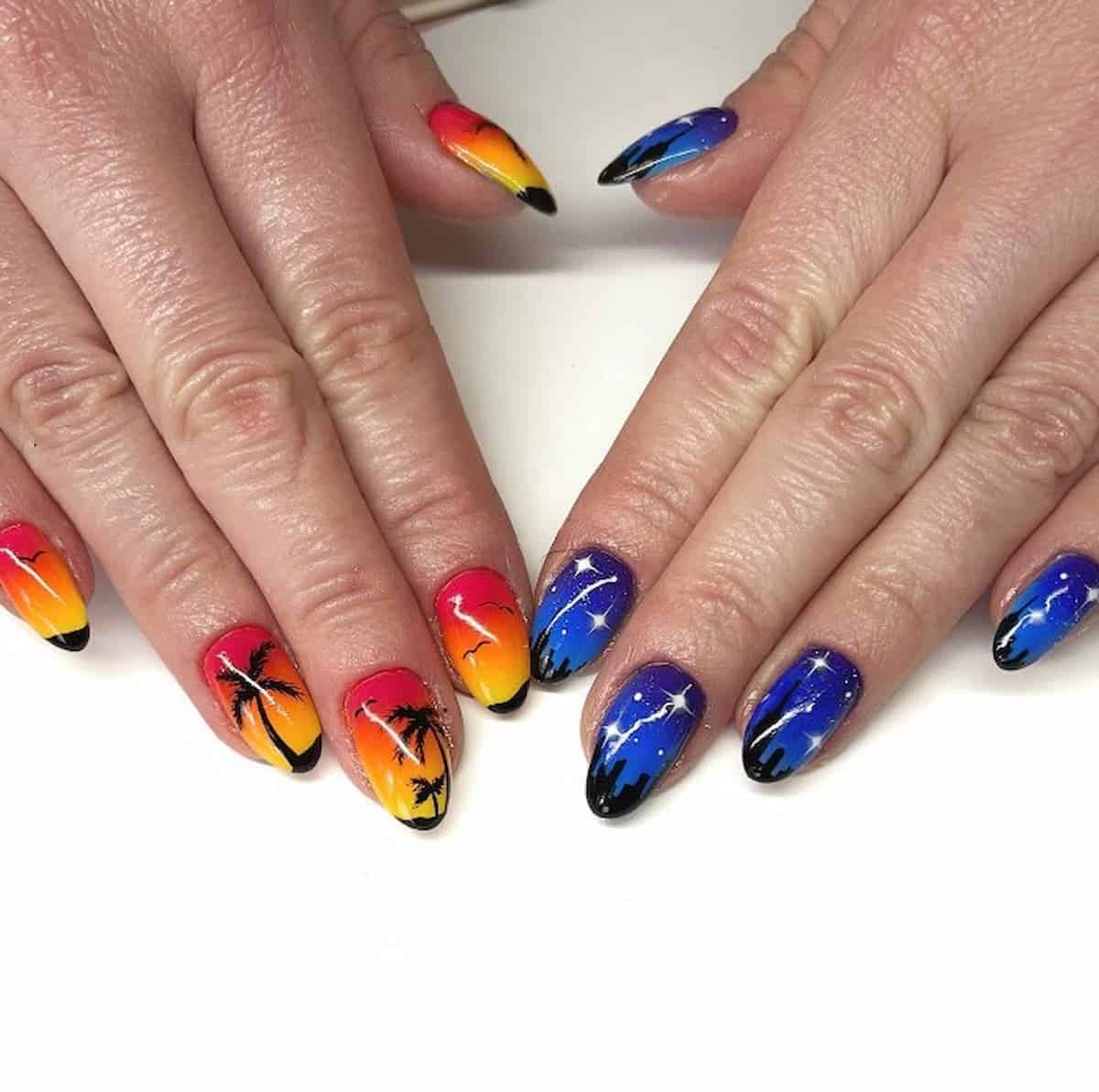 51 Palm Tree Nail Designs for the Adventurous Nail Enthusiast