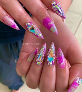 43 Head-Turning Diamond Nail Designs To Steal the Spotlight