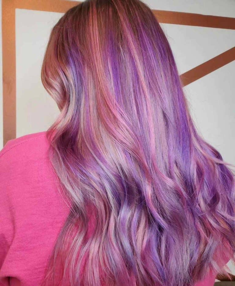 19 Pink and Purple Hair Ideas To Look Magical