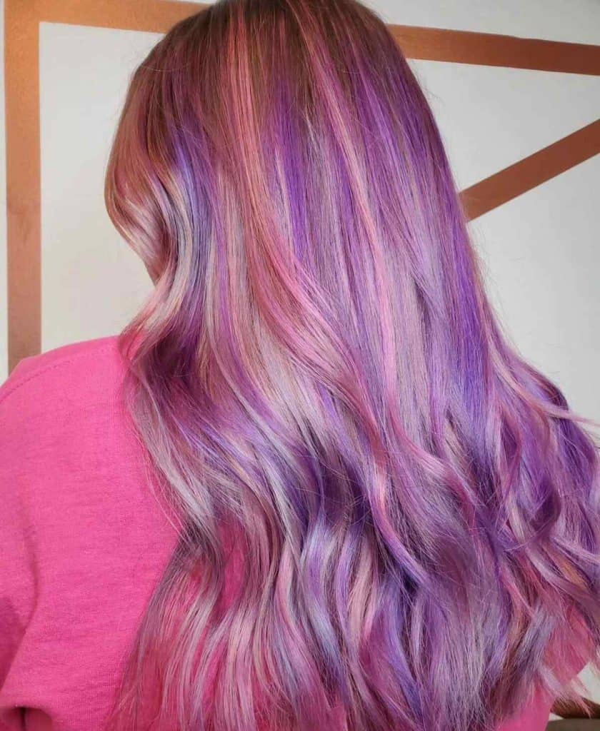 19 Pink and Purple Hair Ideas To Look Magical