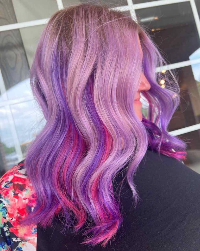 19 Pink and Purple Hair Ideas To Look Magical