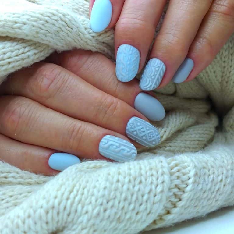51 Beautiful Matte Blue Nails We’re Loving Right Now!