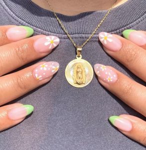 35 Gorgeous Green French Tip Nail Ideas