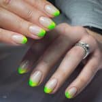 35 Gorgeous Green French Tip Nail Ideas