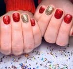 42 Top Red and Gold Nails for a Powerful Mani That Turns Heads