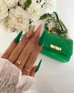 53 Chic Matte Green Nail Ideas for Your Next Mani Session