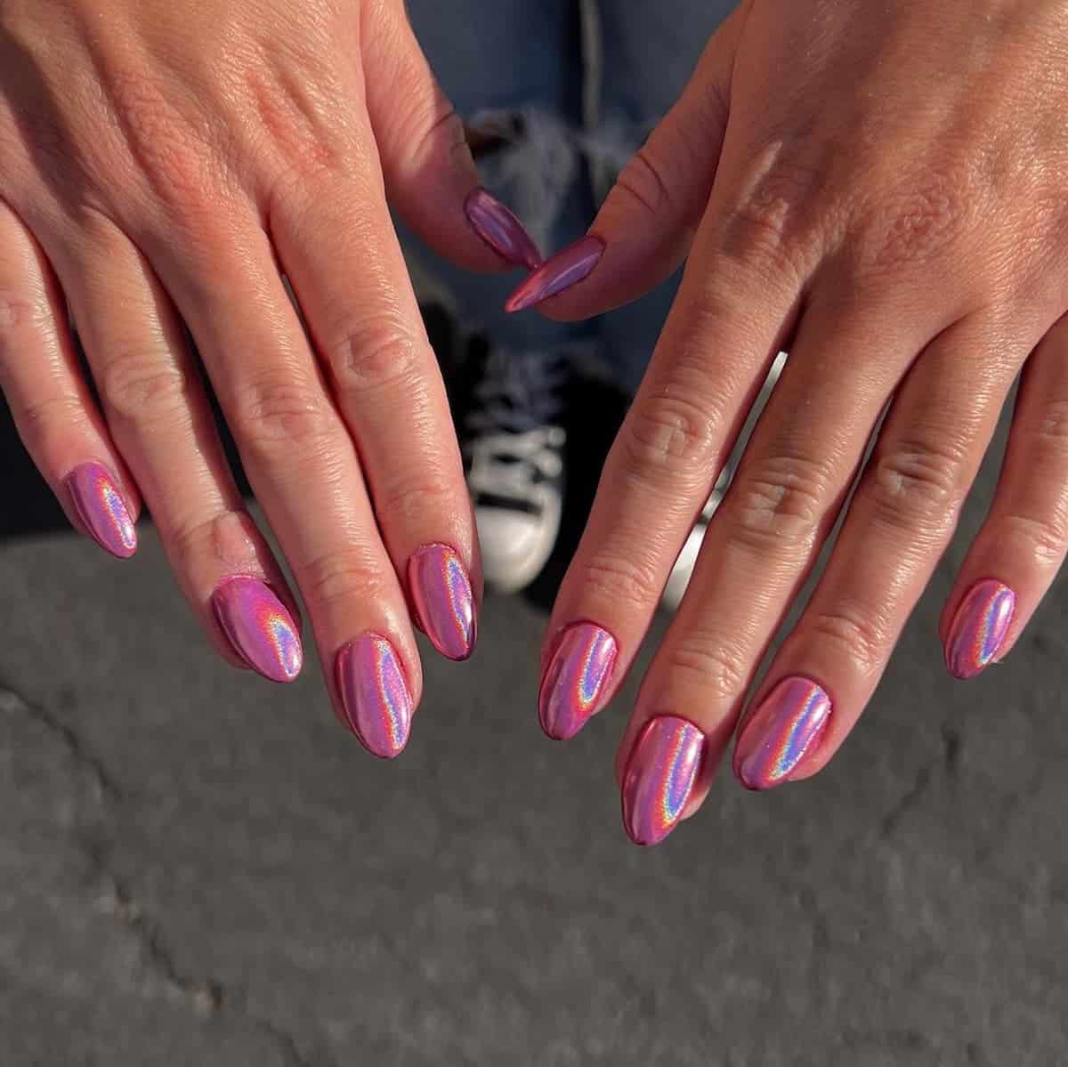 30 Pink Chrome Nails for a Trendy and Glamorous Manicure