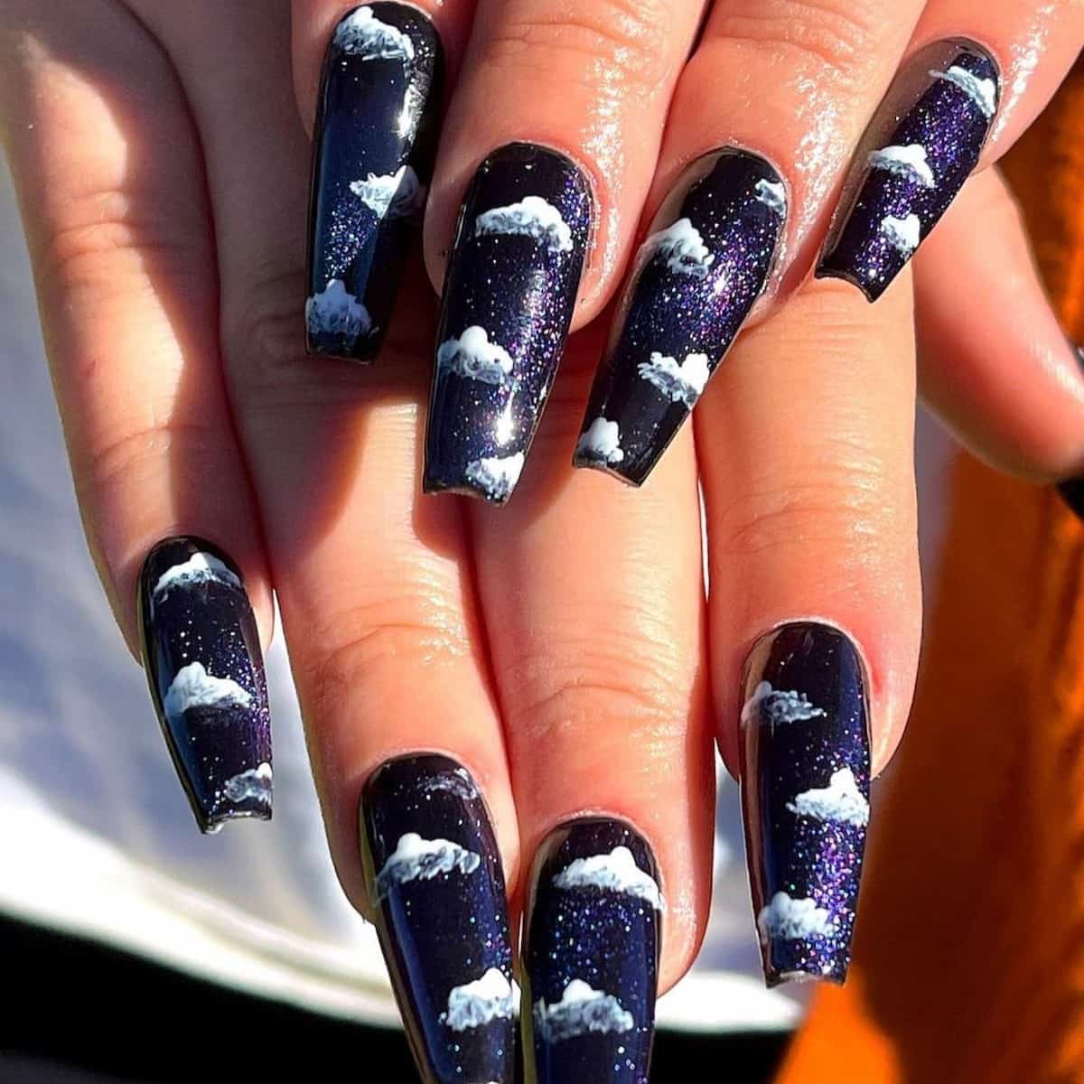 46 Ethereal Cloud Nail Designs for a Dreamy Look