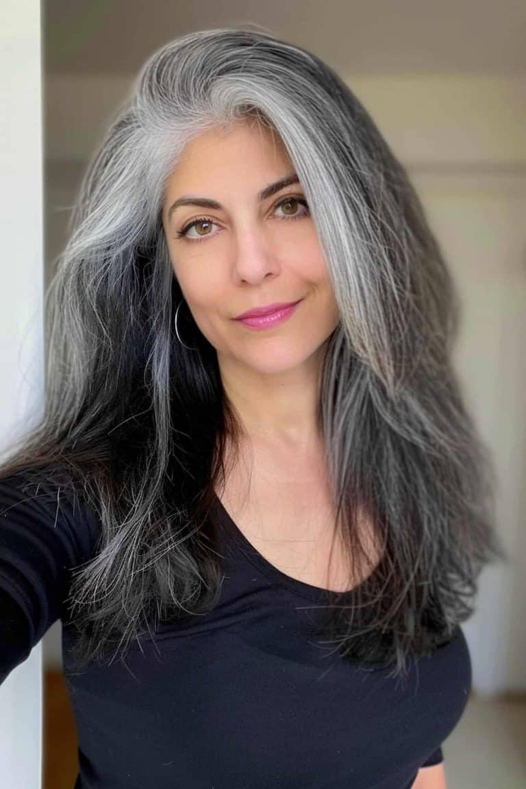 Gray Blending for Dark Hair: 9 Gorgeous Ideas