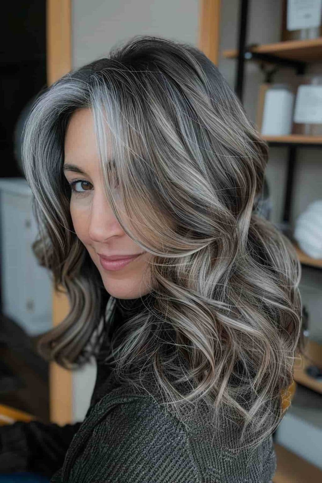Gray Blending for Dark Hair: 9 Gorgeous Ideas