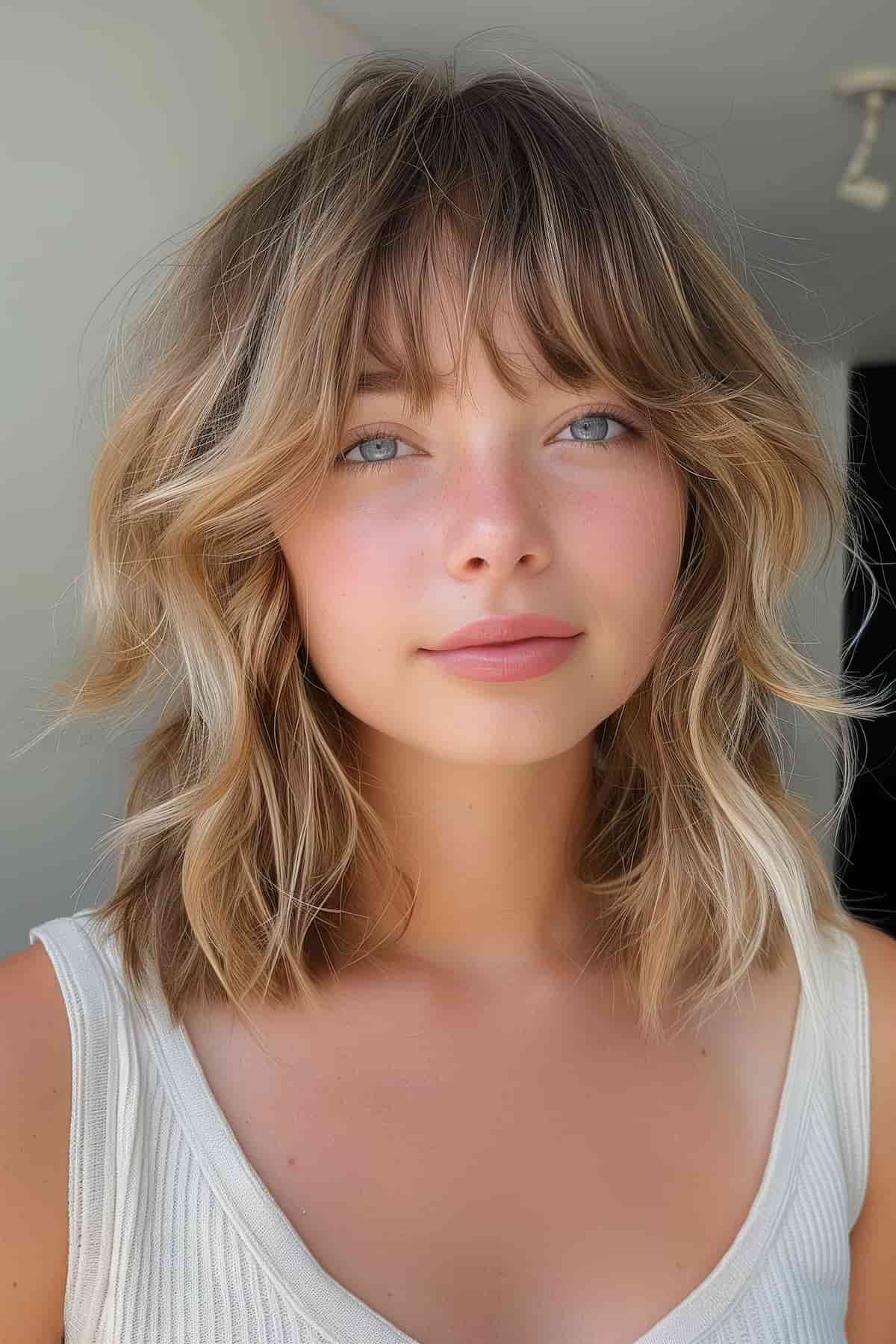 30 Medium-Length Hairstyles With Bangs for a Stylish Makeover